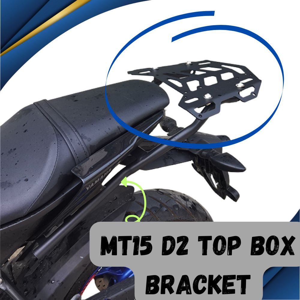 Yamaha MT15 Heavy Duty Top Box Bracket D2 Monorack For TopBox | Shopee ...