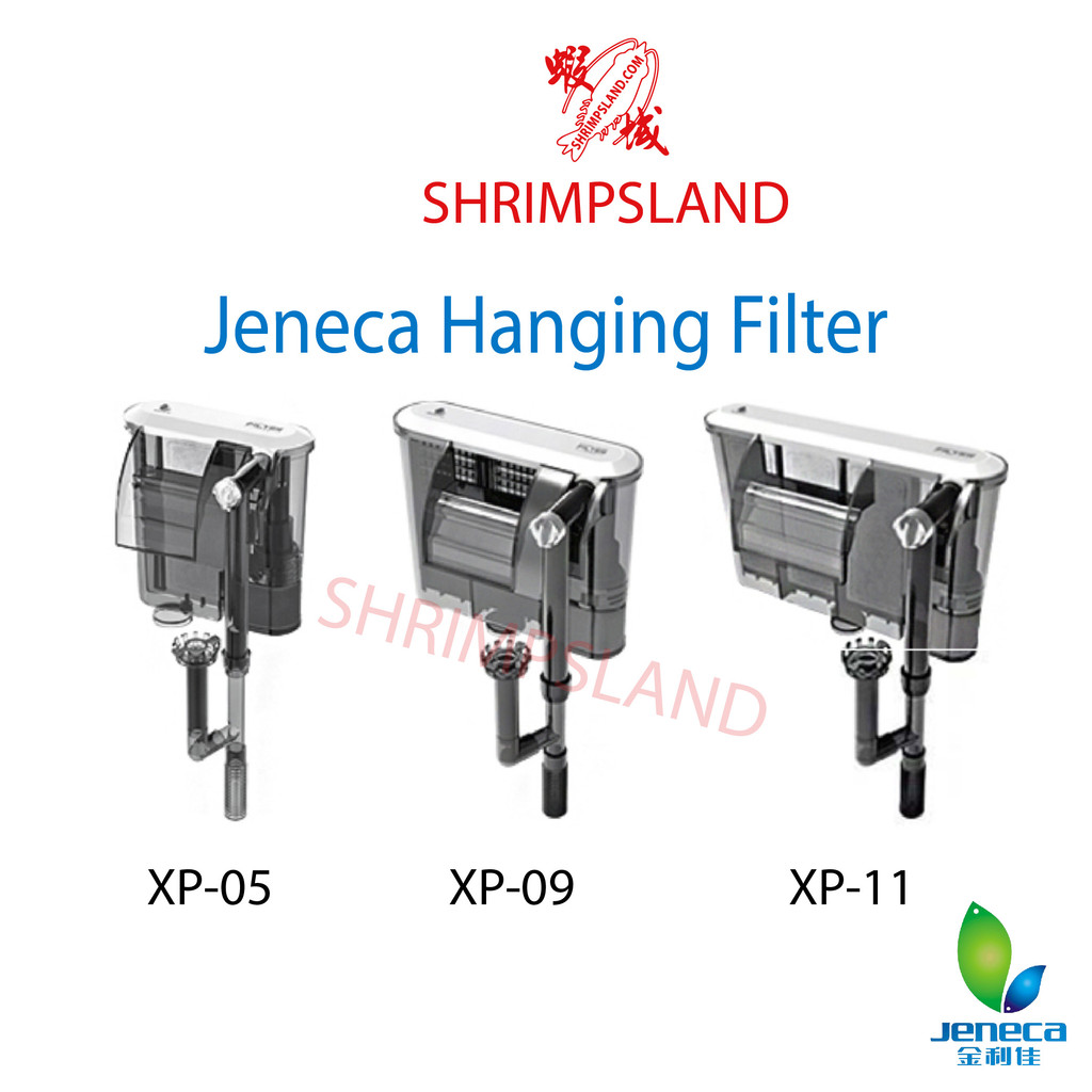 [SHRIMPSLAND] Jeneca Aquarium External Hanging HOB Slim Filter with Oil ...