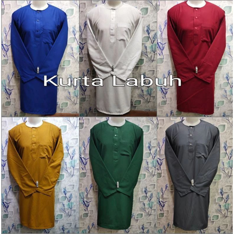 in stock Kurta Labuh Sufi @Haji @Karkon Indian Cotton Fabric | Shopee ...