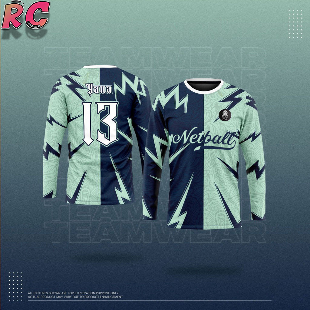 【Available】2025 Fresh Design NETBALL Jersey Custom Name long sleeved ...