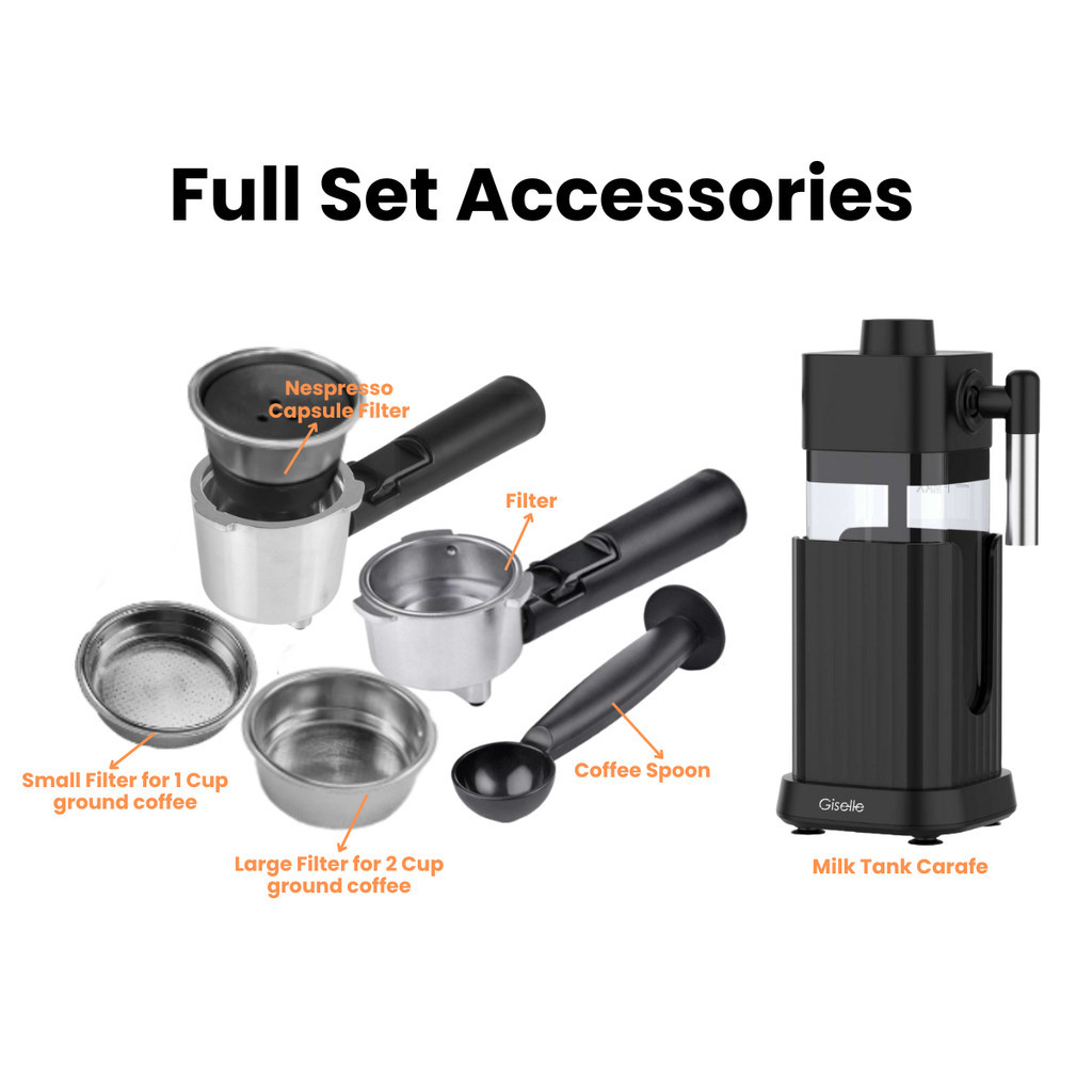 Giselle 51mm LED 20Bar Digital Professional Espresso Coffee Maker with ...