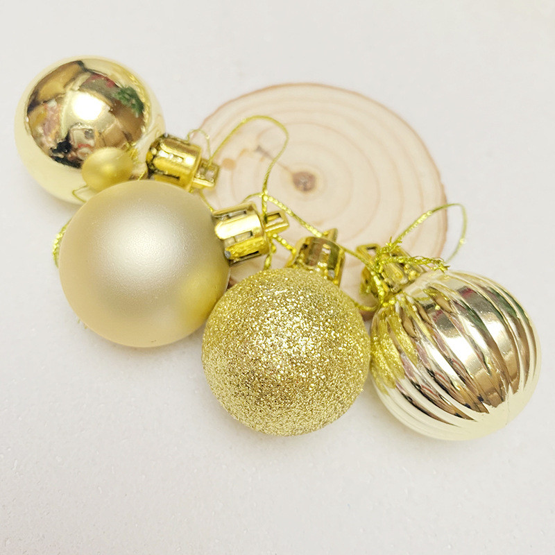 24Pcs Christmas Ball Hanging Ball Christmas Tree Decoration Balls Set ...