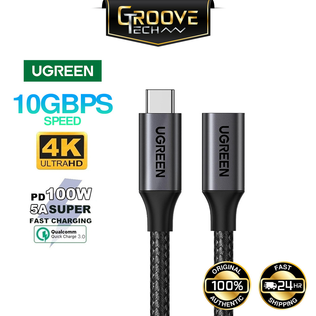 UGREEN USB C Extension Cable USB 3.2 Gen 2 Type C Male to Female 10Gbps ...