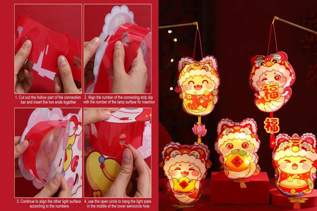 [VNMX] Environmentally Friendly Lantern Chinese Lantern Kit Chinese New ...