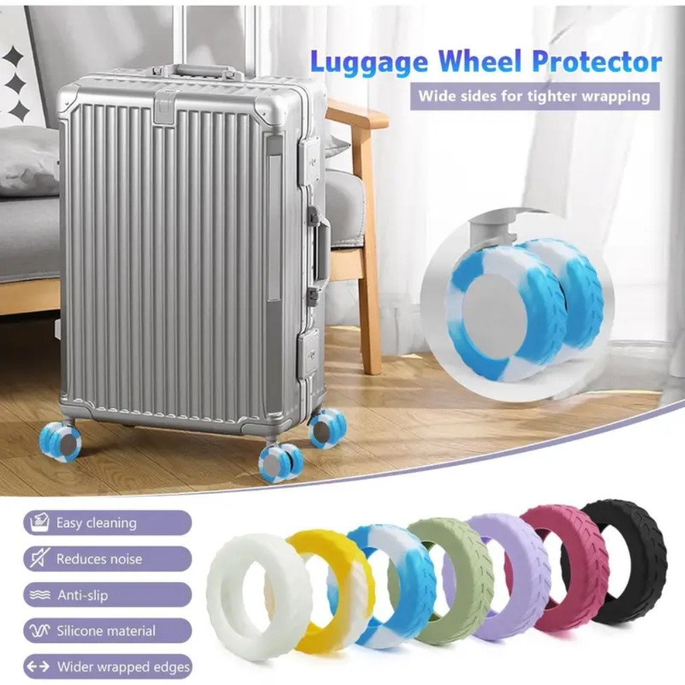 Thick And Durable High Quality Silicone Luggage Wheel Cover Protector ...