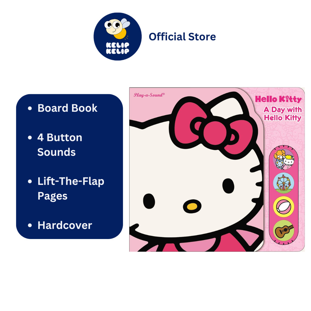 Hello Kitty Lift The Flap Board Book Gift Set (Boxset) For Kids With 4 ...