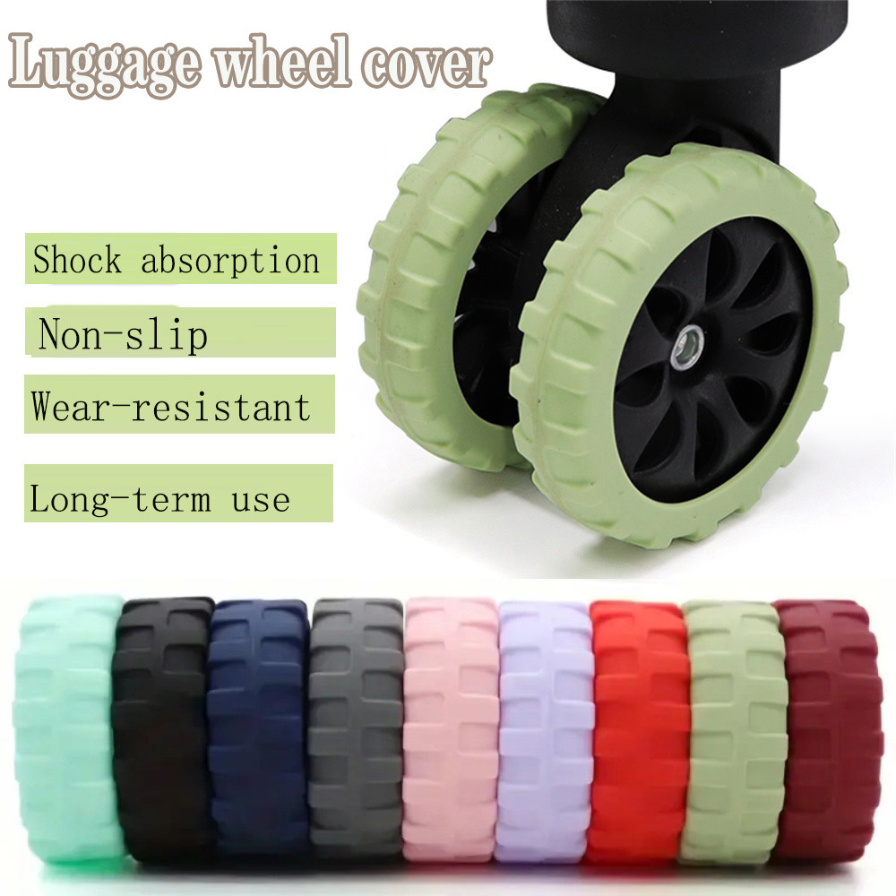 Thickened And Durable Silicone Material Luggage Wheel Cover Protector ...