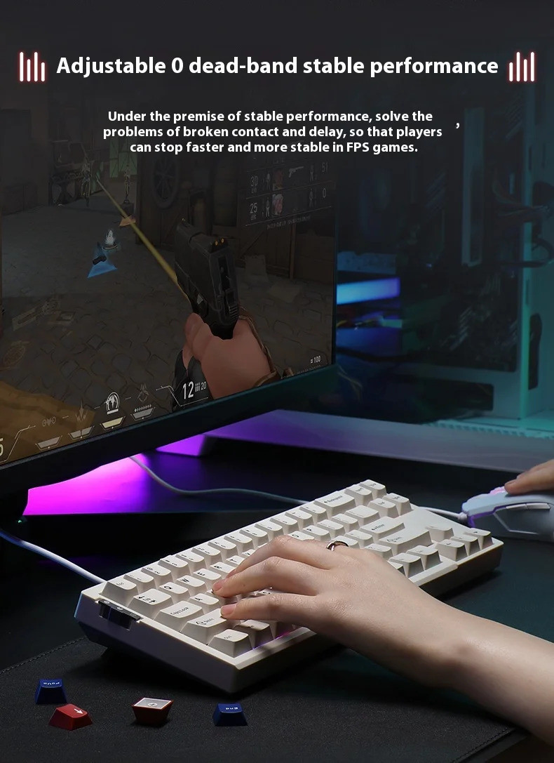 Yunzii Rt68 Magnetic Switch Keyboard Wired Keyboard 68 Keys Keyboard ...