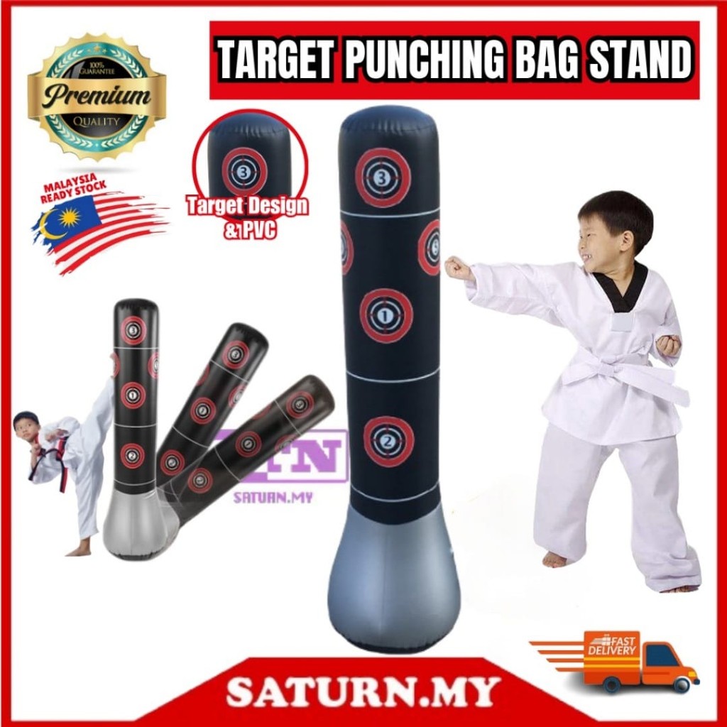 Boxing Punching Bag Stand MMA Karate Muay Thai Kids Inflatable Sandbag ...