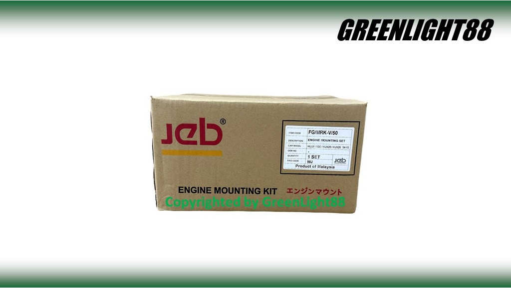 TOYOTA HILUX VIGO KUN25 2004-2015 ENGINE MOUNTING SET (AUTO)(JEB/OEM ...