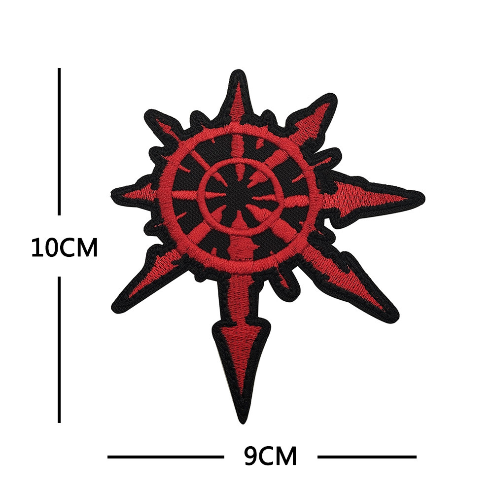 Hammer Dark Blood Angels Warhammer Embroidered Cloth Patches With Red ...