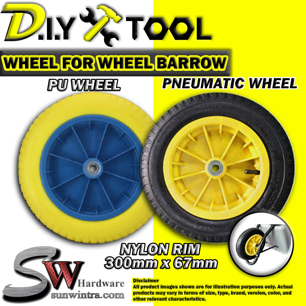 SW Hardware Wheel Barrow Wheel Only , PU Wheel / Pneumatic Wheel ...