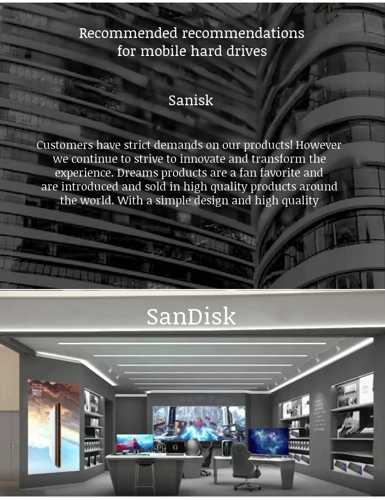 100% Authentic 【Large Capacity】High-speed solid-state mobile hard disk ...