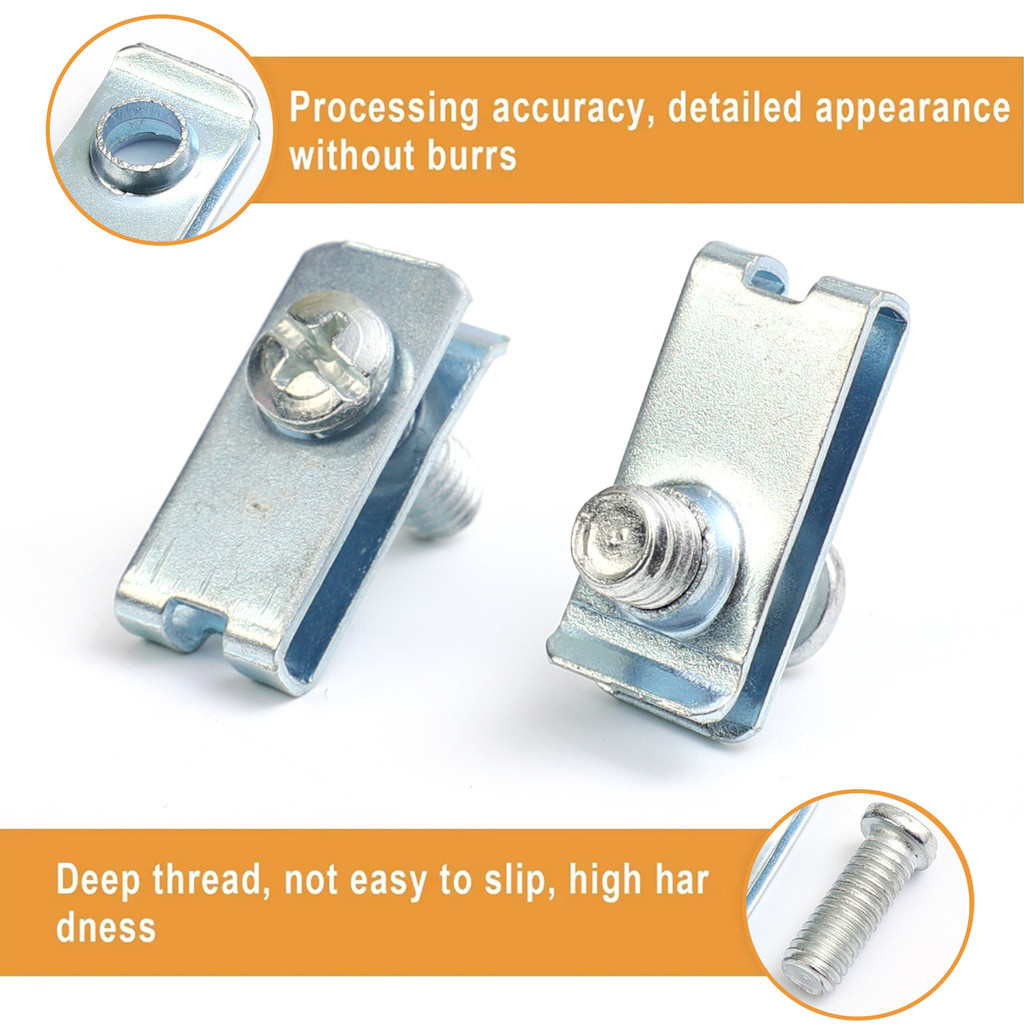U-shaped M6 Bolts with Fixed Bases Universal Auto Front License Plate ...