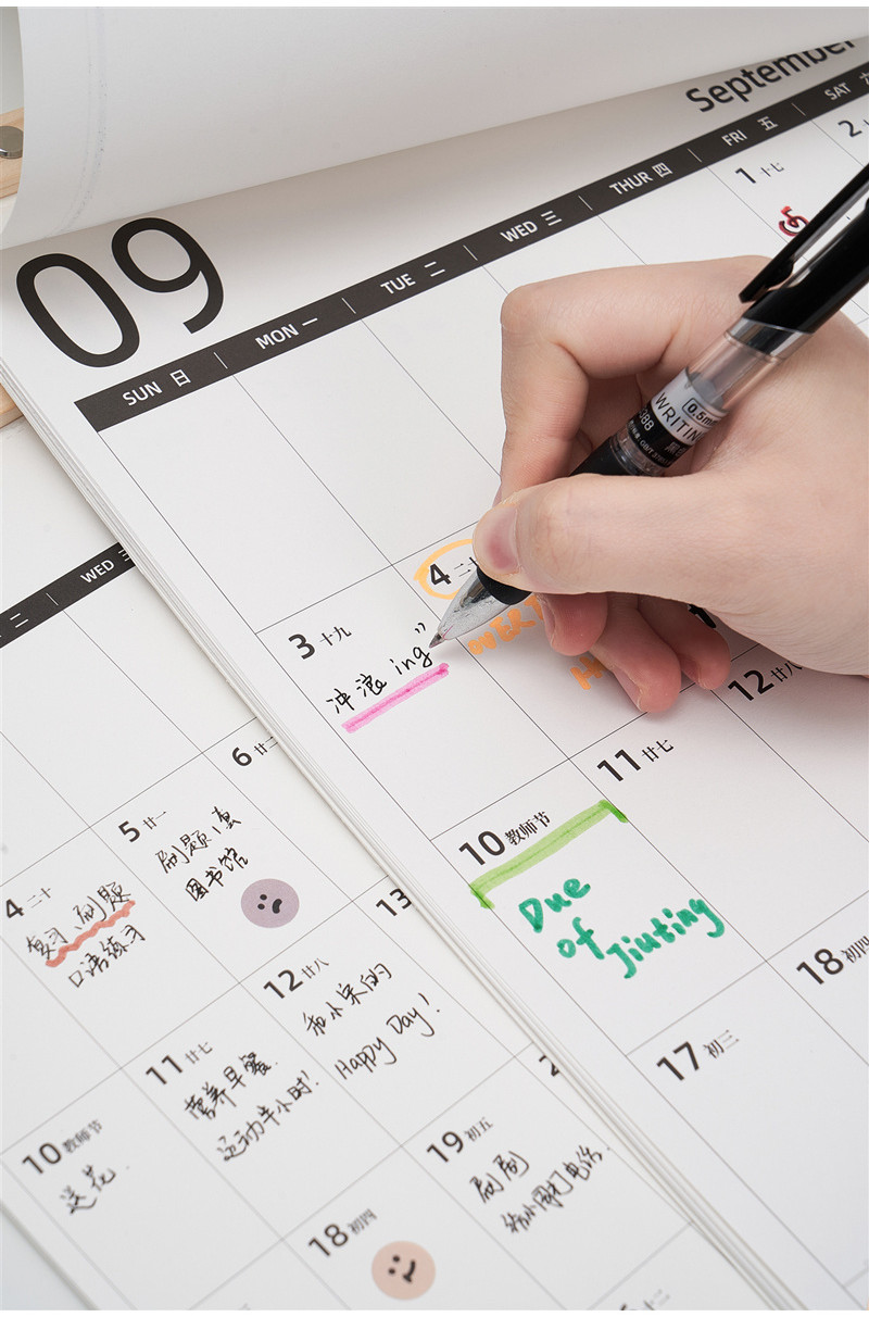 Calendar Clockwork Learning Wall-Mounted Calendar Schedule Office Wall ...