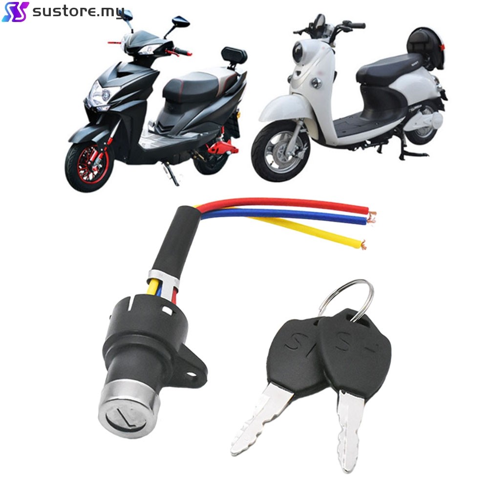 [Super]Ignition Key Barrel Switch 3 Wire Position For Electric Scooter ...