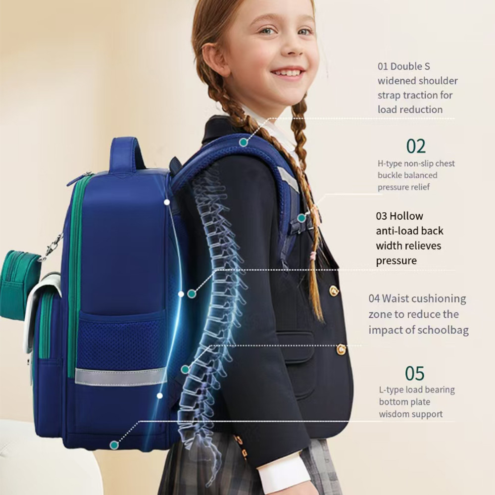 New lightweight elementary school students schoolbag scientific load ...