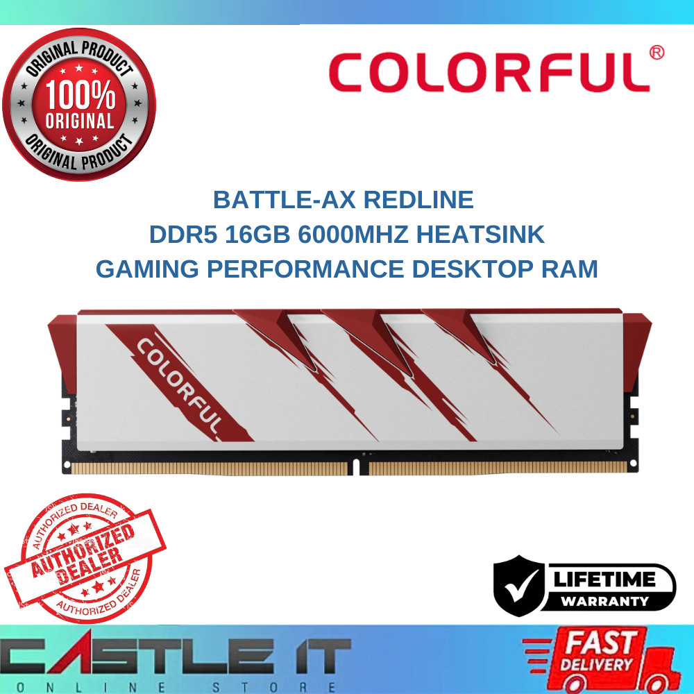 Colorful Battle-AX Redline DDR5 16GB 6000MHZ Heatsink Gaming ...