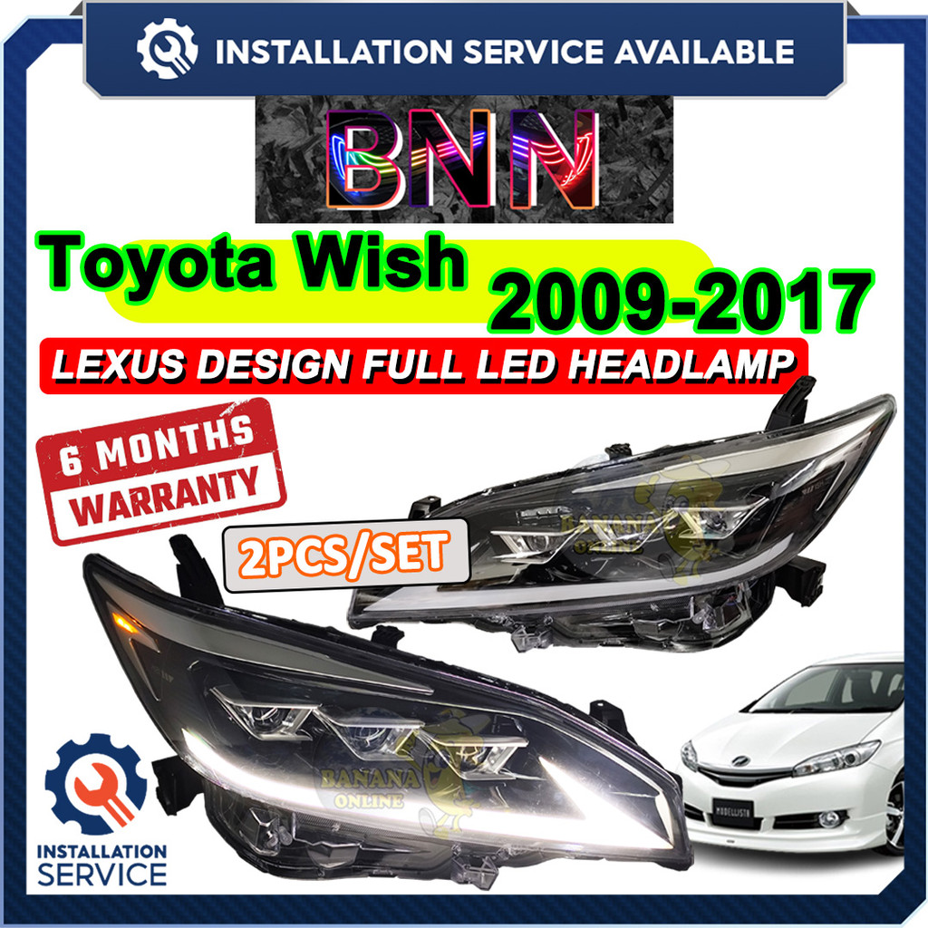 [Installation Provided]Toyota Wish 2009-2017 modified LED Lexus daytime ...