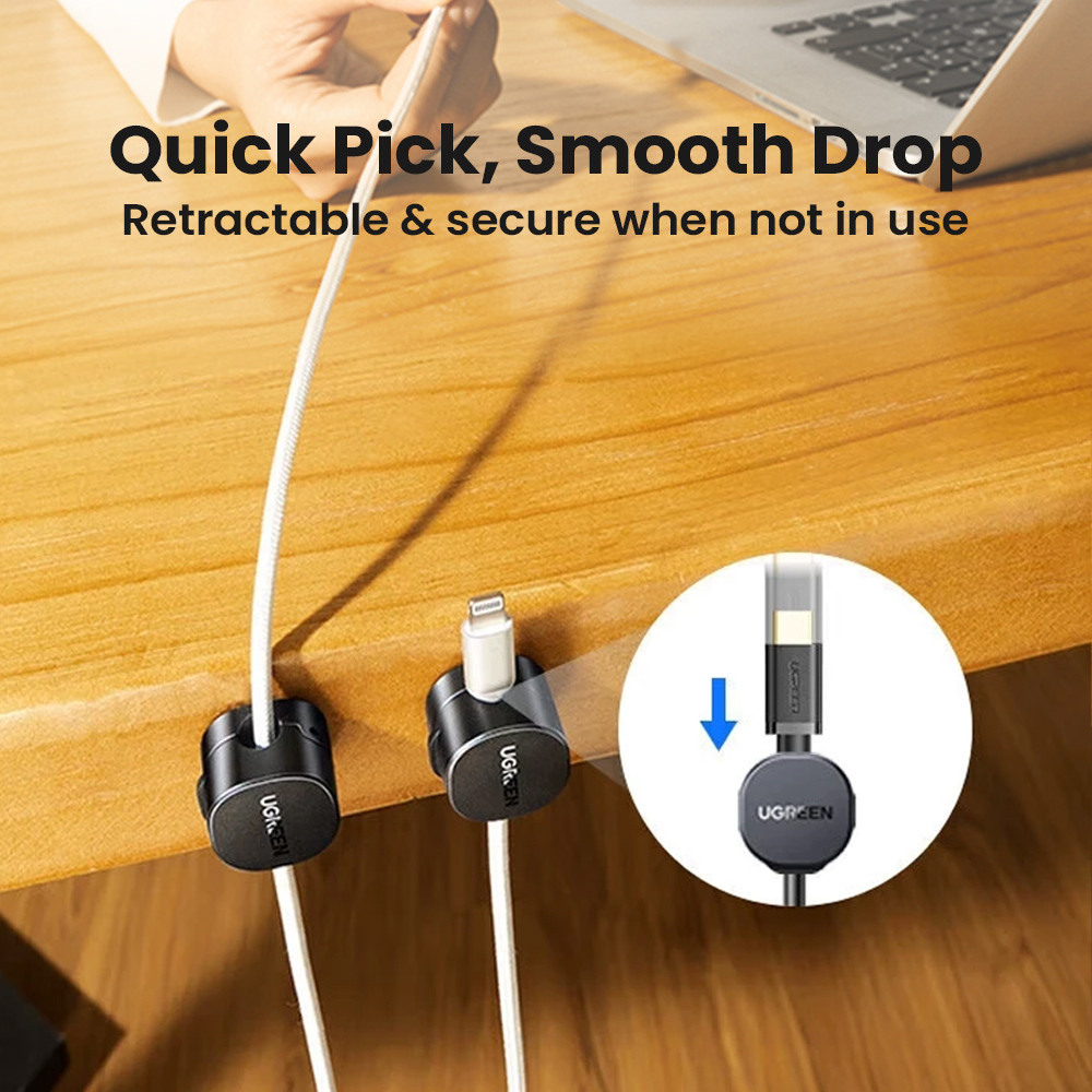 UGREEN Magnetic Cable Organizer Mini Cable Management Winder with ...