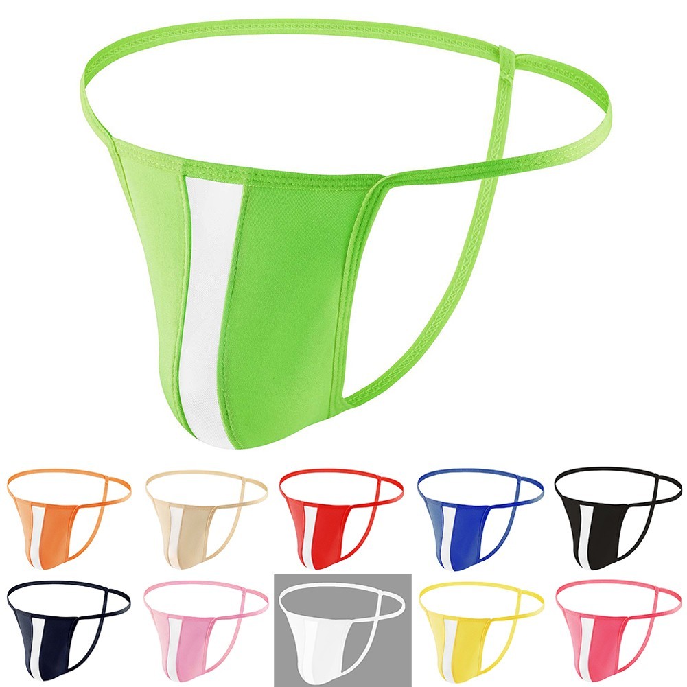 【FUTN】Mens Mesh See-through Pouch G-string Briefs Underwear T-back ...