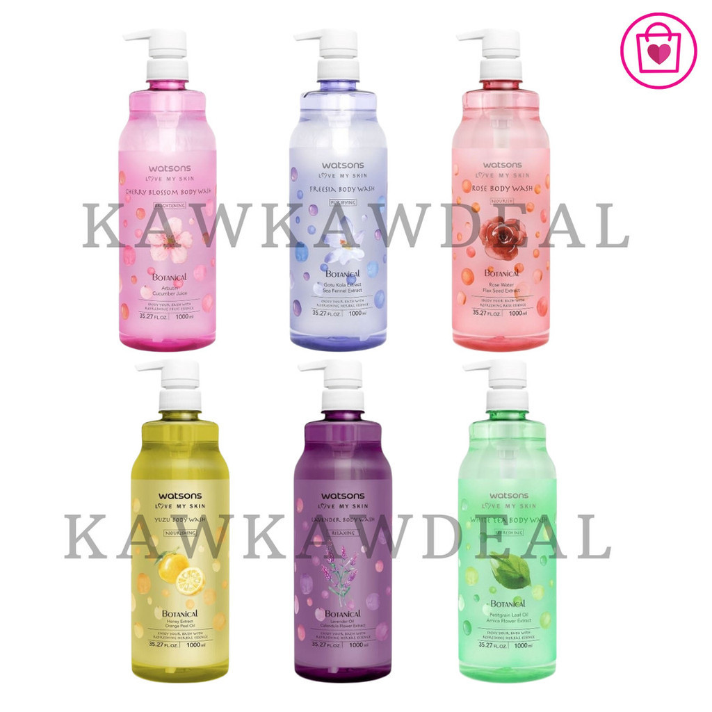 Watsons Botanical Bodywash Body Wash Shower Rose Freesia Cherry ...