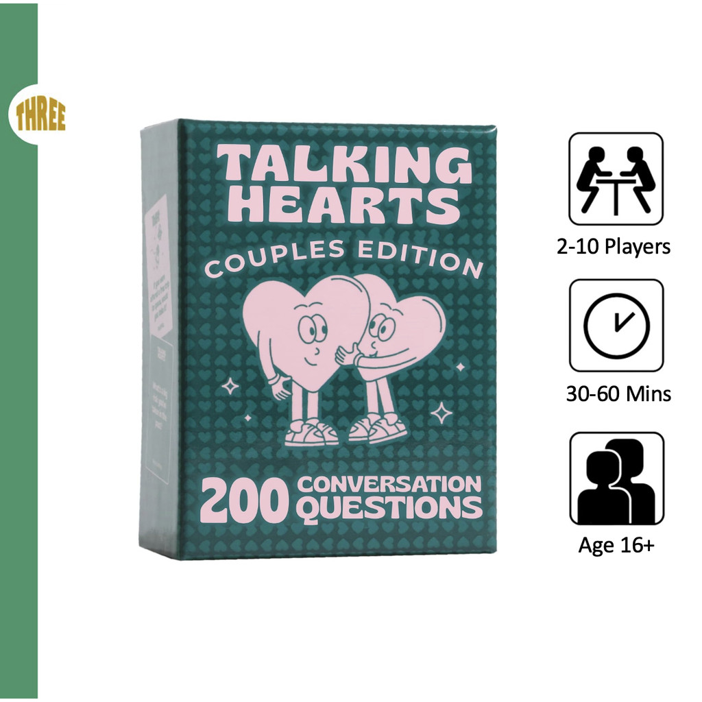 Talking Hearts Conversation Cards - Couple Card Game for Date Nights ...