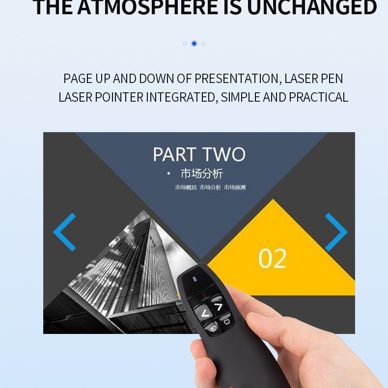 2.4GHz Wireless USB Presenter Red Laser Pointer Remote Control PowerPoint PPT Presentation ...