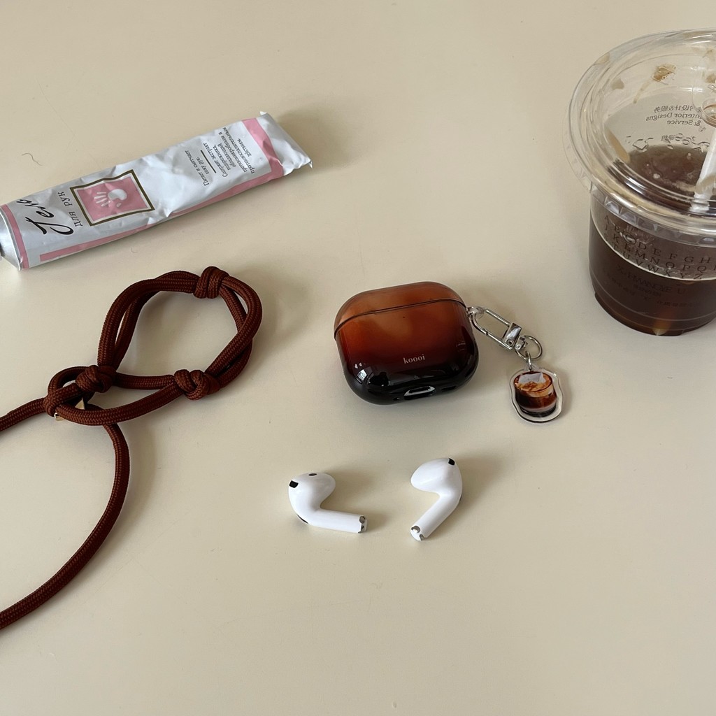 Gradient Coffee Colour Case For Apple AirPods 1 2 3 Rd Gen4 Pro 2 Woven ...