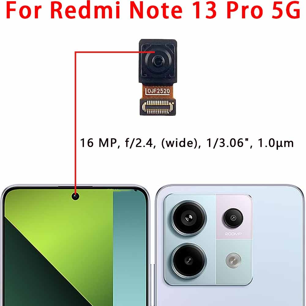 Original Front and Rear Back Camera For Xiaomi Redmi Note 13 Pro 5G ...