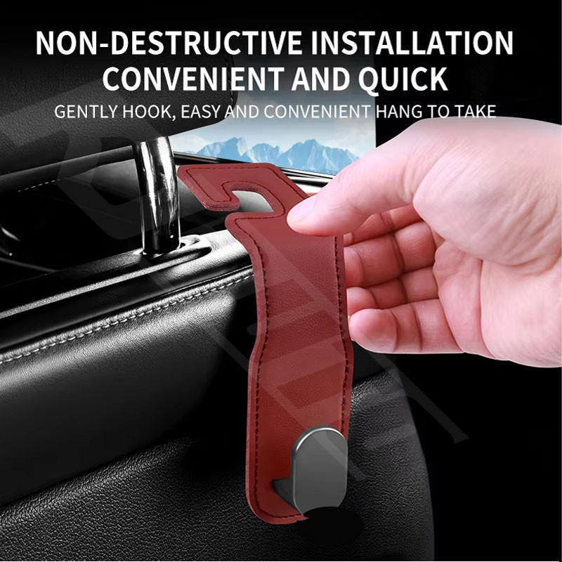 1/2pcs BMW Hidden Car Back Seat Hook Headrest Leather Soft Hanging Hook ...
