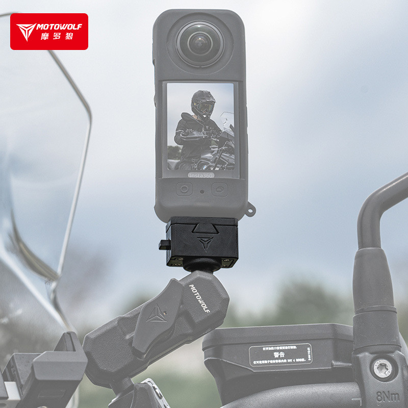 MOTOWOLF Quick Release Mount for Insta360 X4/X3/Ace Pro/Ace Pro 2/GO 3 ...
