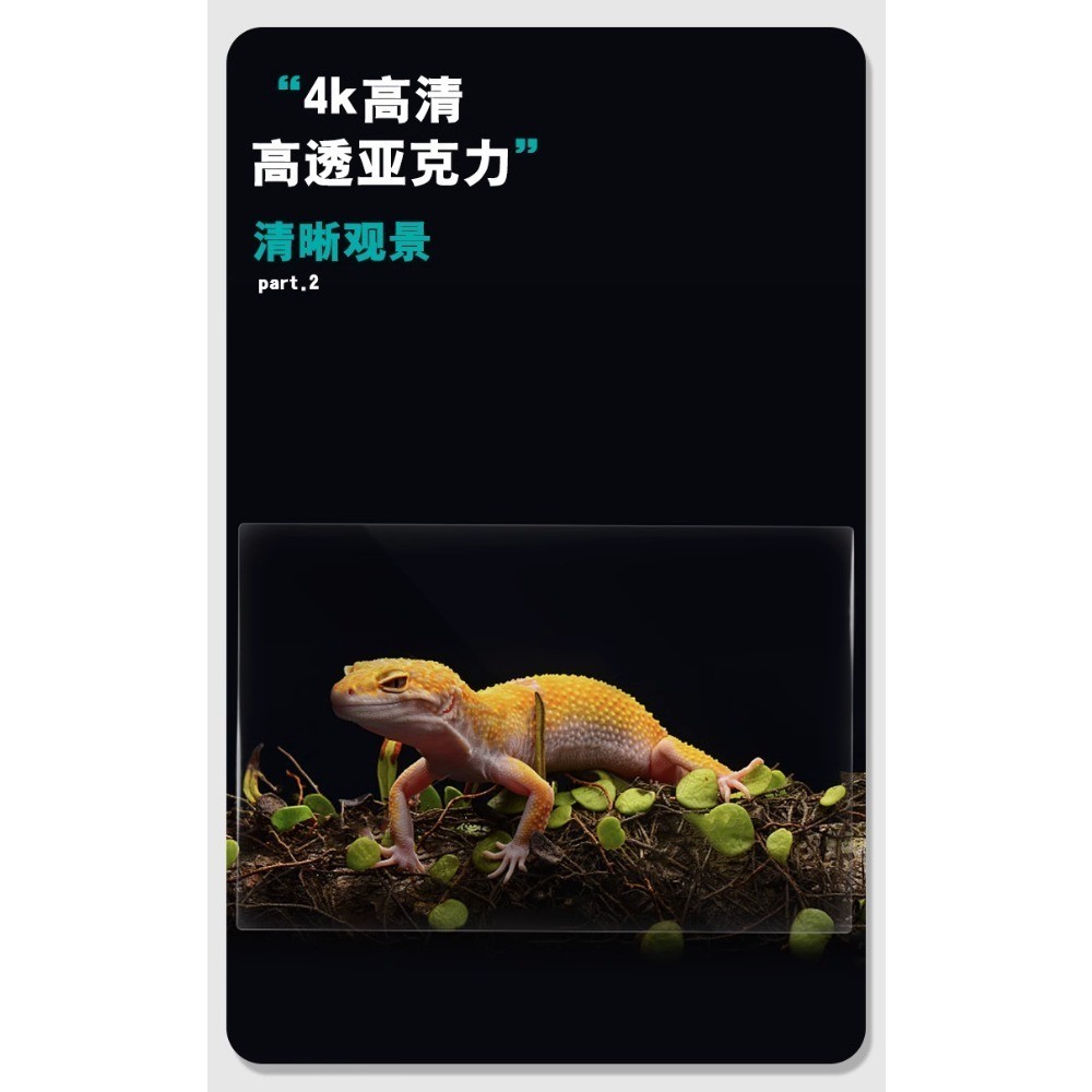 PVC Reptile Pet 1-3 Layer Constant Temperature Box, Gecko Leopard Fat ...