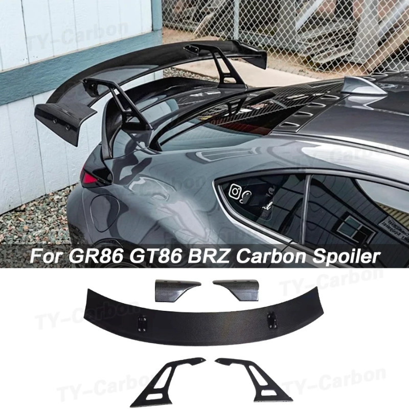 For Toyota GR86 GT86 Subaru BRZ Real Carbon Fiber Rear Spoiler Wing Car ...