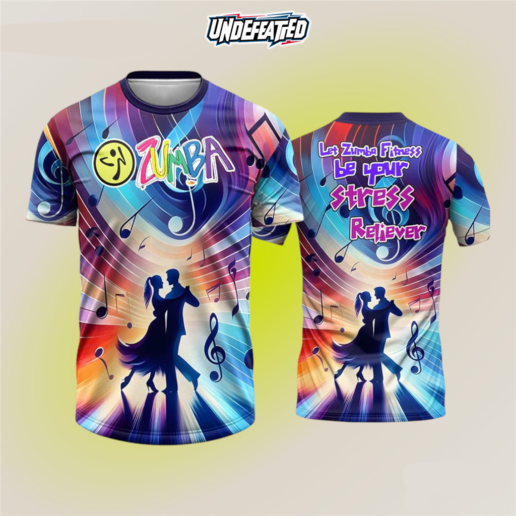 2025 Sublimation Zumba Shirt Love Zumba Zumbawear Breathable Uniform T ...