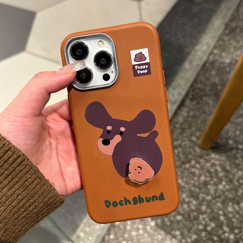 Cute Rotating Doll + Casing for iPhone 11 16 15 14 13 12 Pro X Xs Max ...