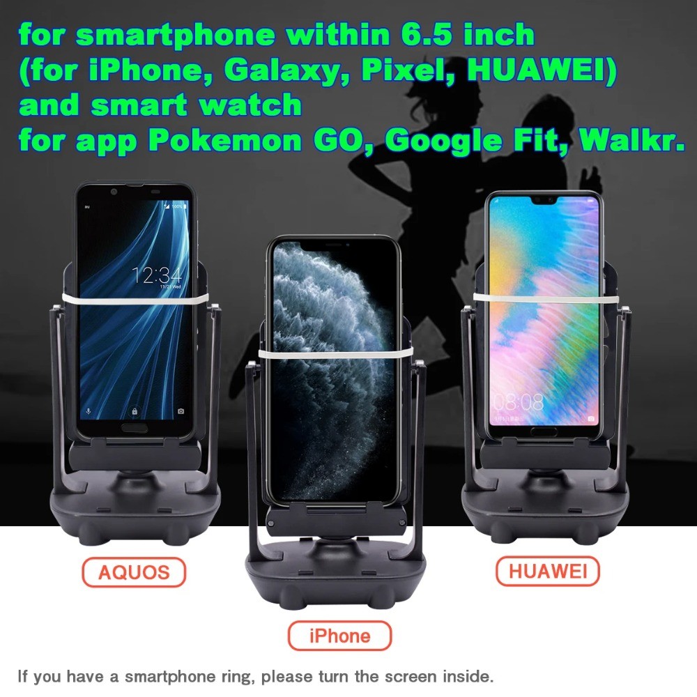 CLEC Lefon Phone Walking Swing Shaker Mobile Stand Holder Pedometer ...