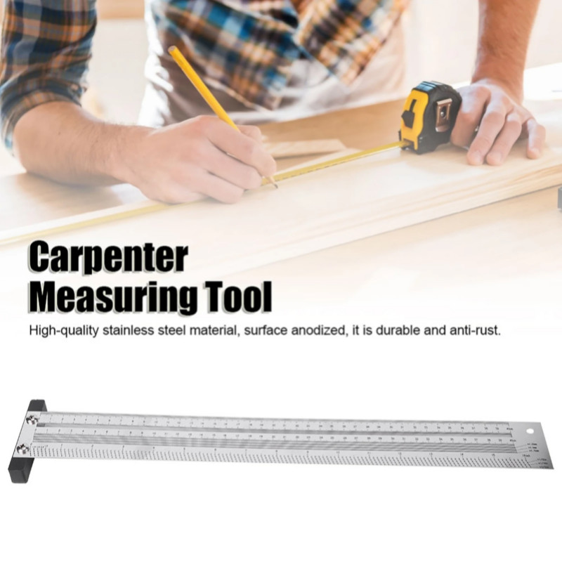 Ultra Precision Marking Ruler Stainless Steel Woodworking Scribing ...