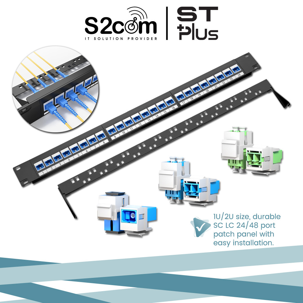 SC LC UPC/APC 24/48 Ports Singlemode Fiber Optic Patch Panel | Shopee ...