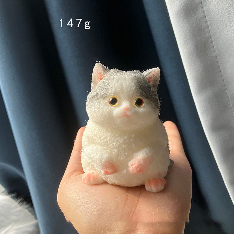 Slow Rebound Big Cat Figure Squeeze Toy Animal Cartoon Simulation Cat ...