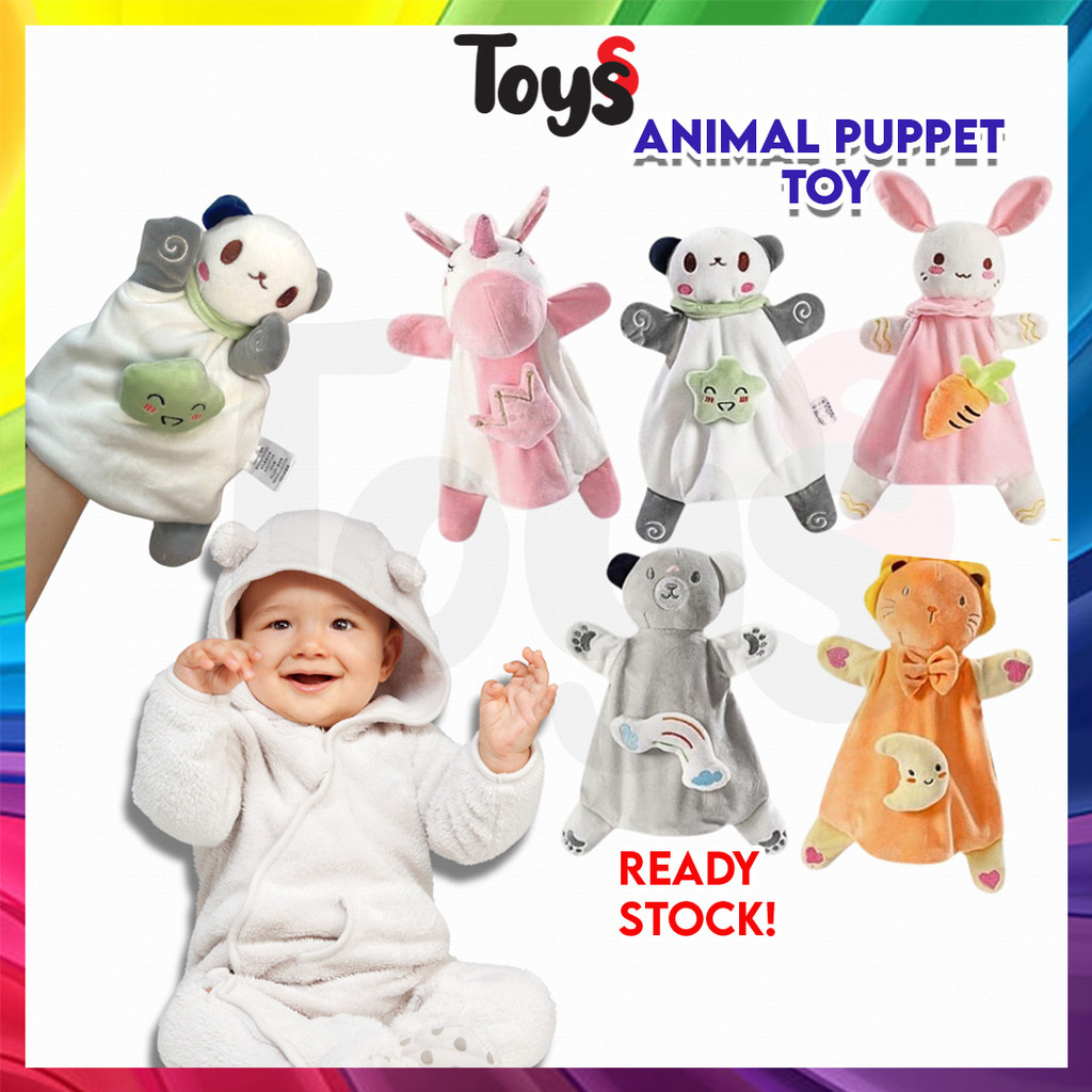 Toyss Sleeping Towel Animal Puppet Toy Sleeping Toys for Baby Patung ...