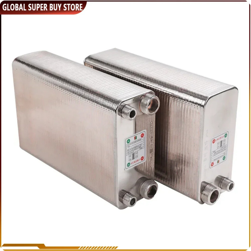 80 Plates Heat Exchanger Beer Wort Chiller Cooler Brazed Plate Type SUS ...
