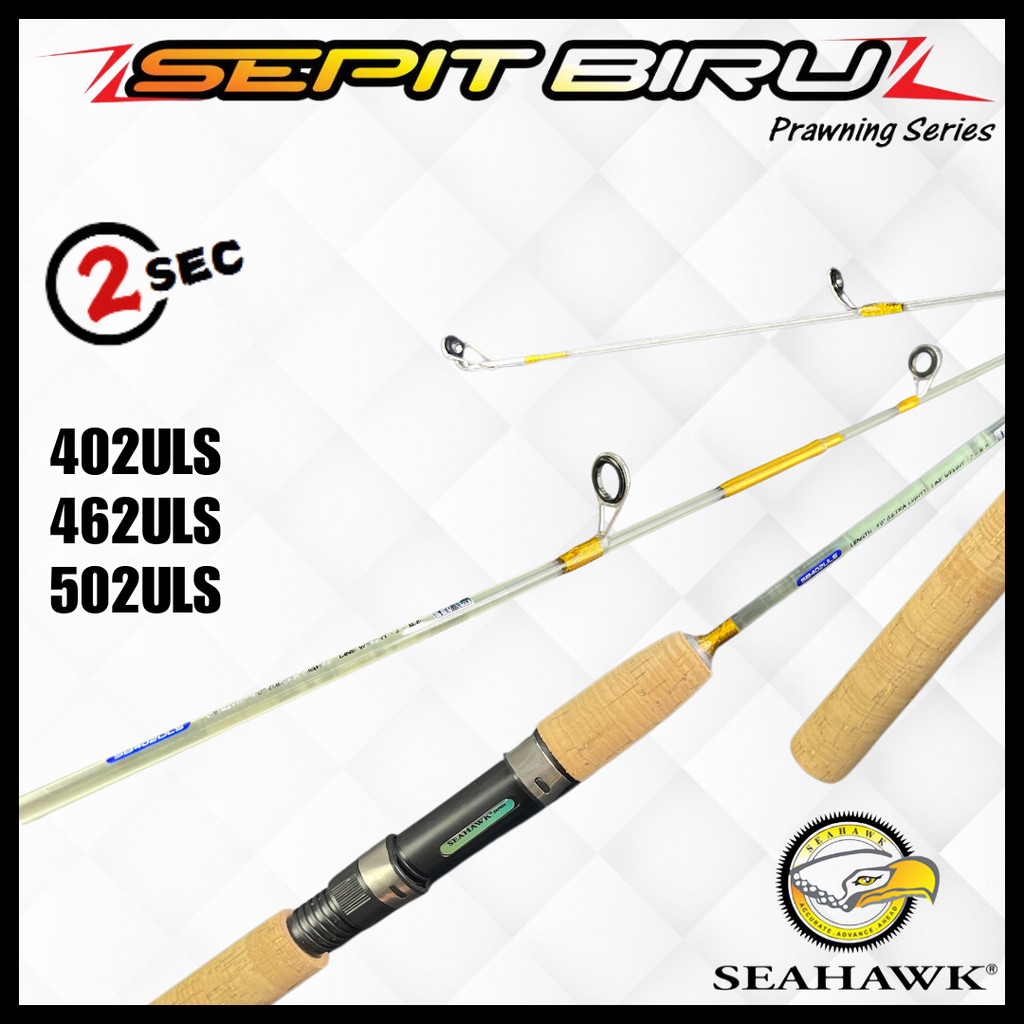 SEAHAWK Sepit Biru Prawning Series Solid Ultralight Spinning Fishing ...