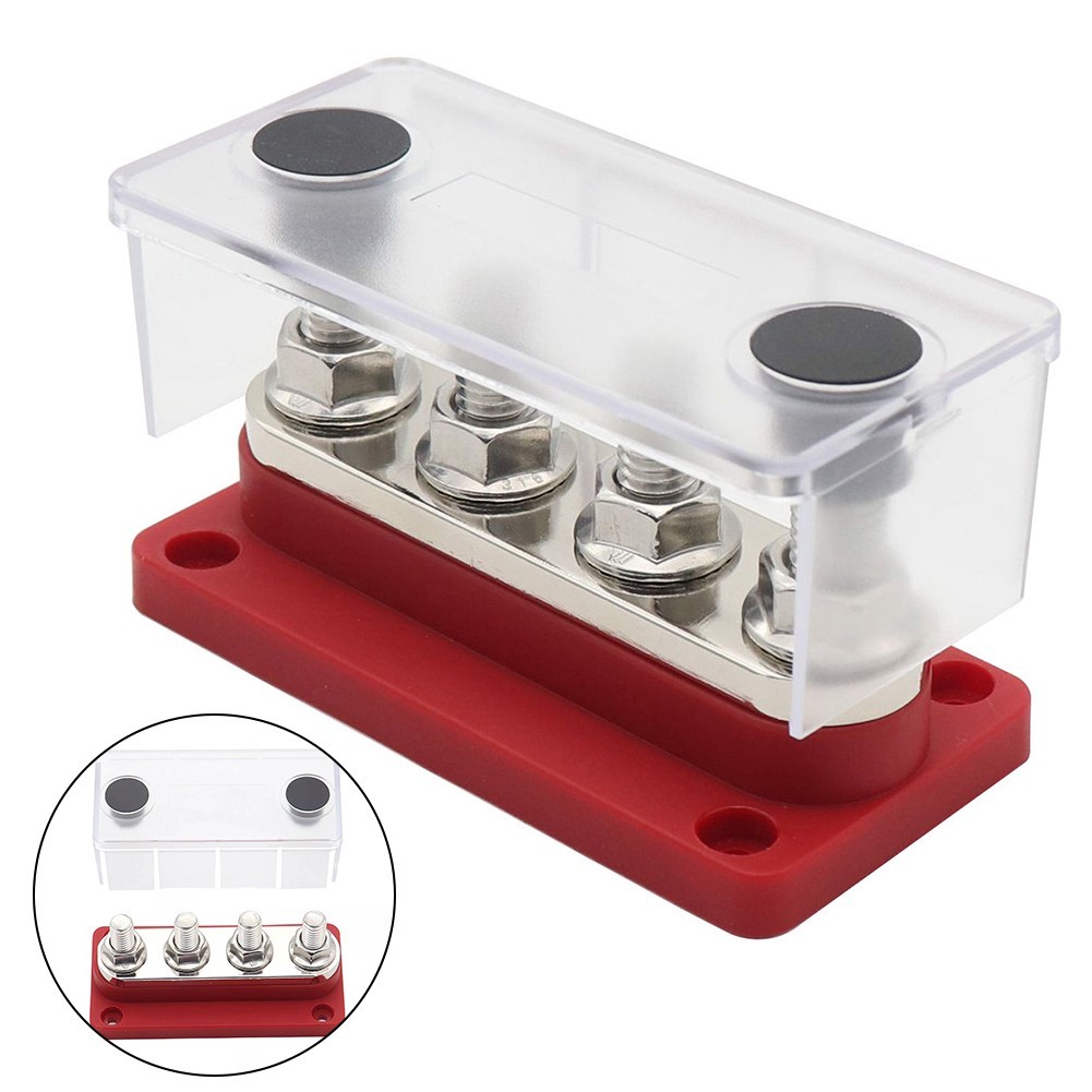 Activespace 4 Way Bus Bar Power Distribution Terminal Block 12V 300A ...