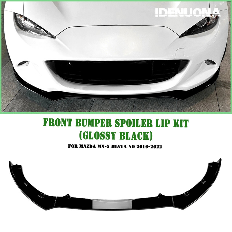 Front Bumper Spoiler Lip Splitter Guard Cover For Mazda MX-5 Miata ND ...