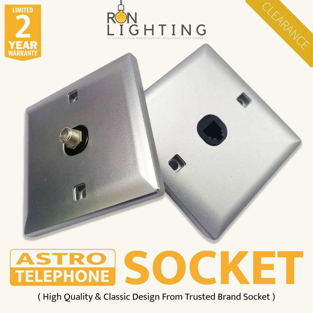 CLEARANCE AEC Astro Cable Wall Socket High-Quality Faceplate For TV ...