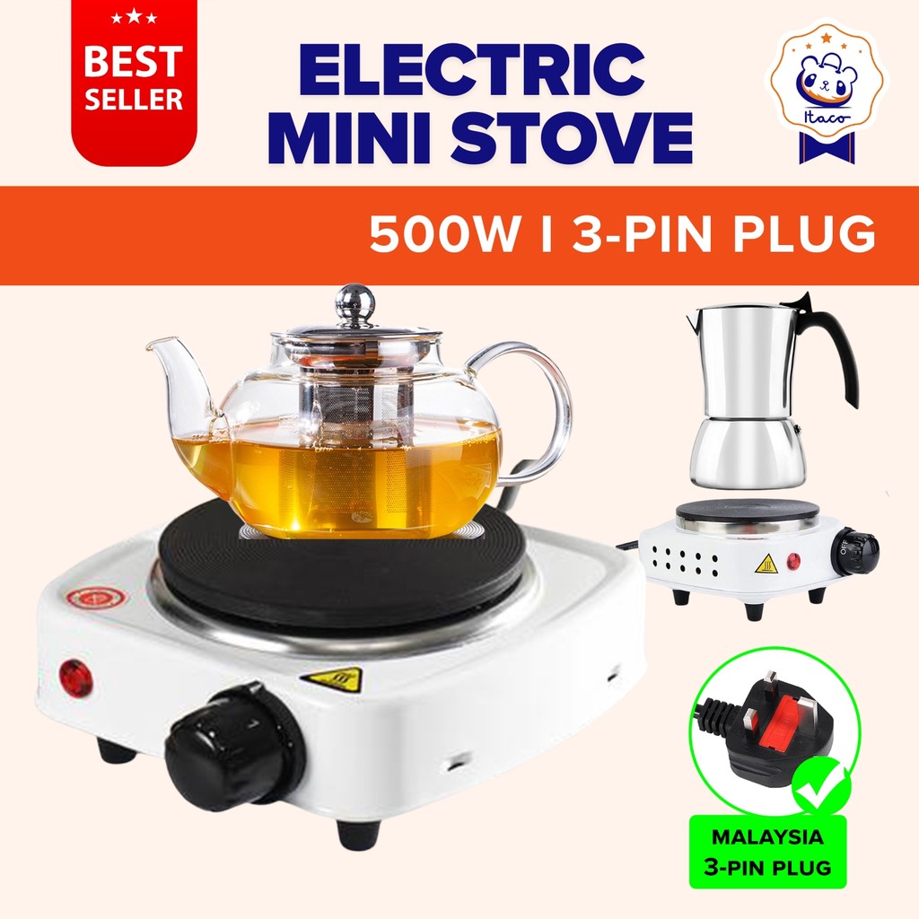 ITACO Mini Portable Electric Stove Mini Stove Moka Pot Hot Plate Candle ...