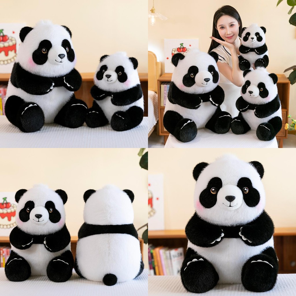 Panda Soft Plushie With Pp Cotton Filling Stuffed Animal Decor Kids For ...