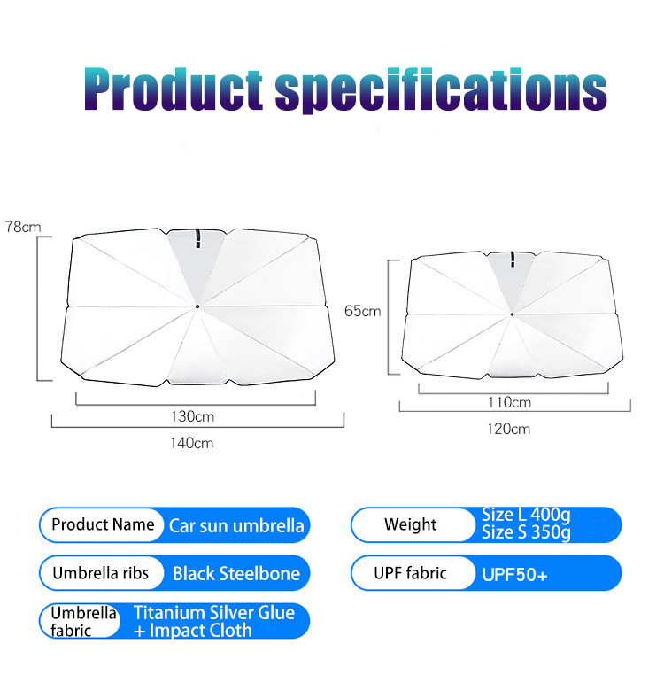 【24-hour shipping】 New Style Car Sunshade Foldable Front Sunscreen ...