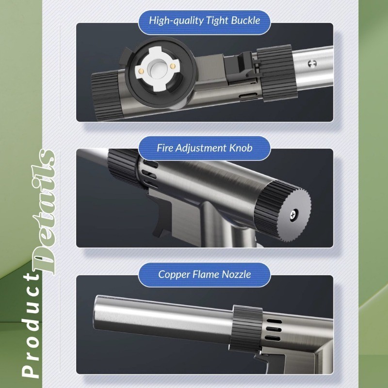 Household Ignition Gun Handheld Flame Thrower Baking Gun Head Full ...